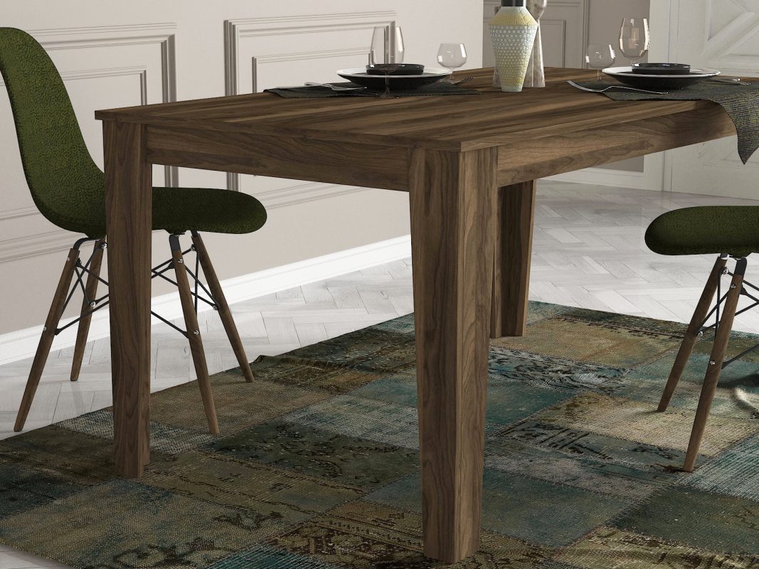 Exclusive Costa Dinner Table Walnut | Dekorister - Turkish Furniture ...